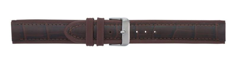 Falkenlund Deluxe Beco Watch Strap Silverstone Dark Brown Calf Leather ...
