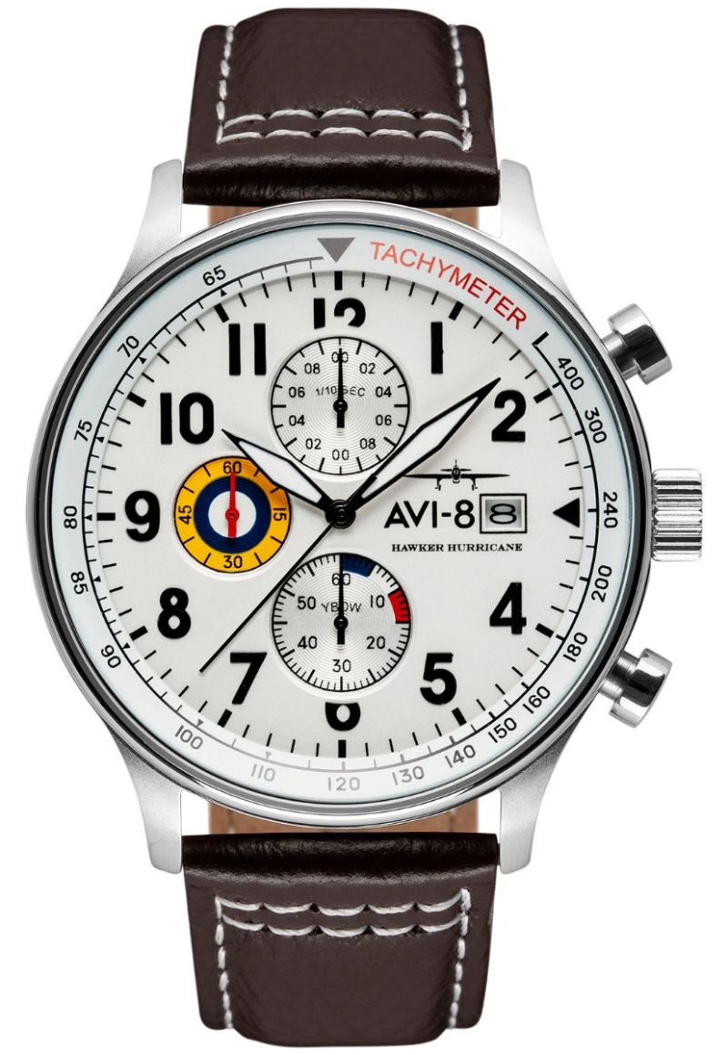 AVI-8 Classic Chronograph Classic White AV-4011-01 AV-4011-01
