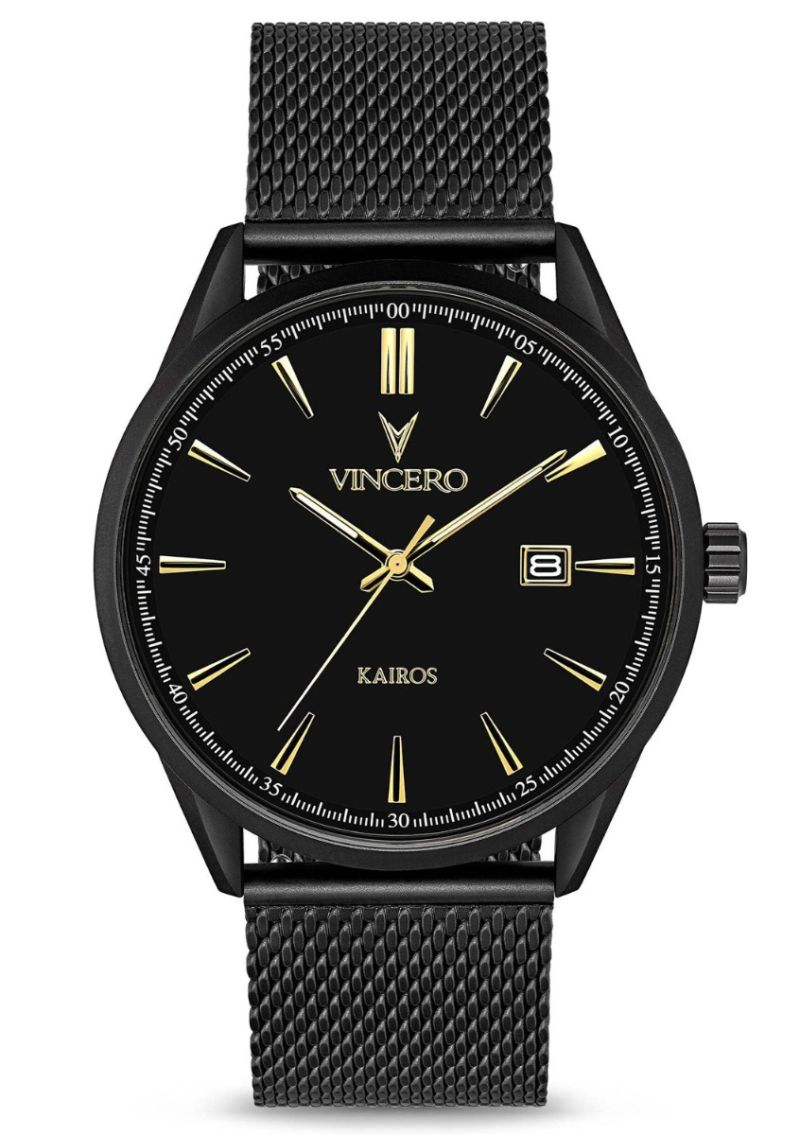 Vincero Kairos Mesh Matte Black/Gold Bl-Gol-316