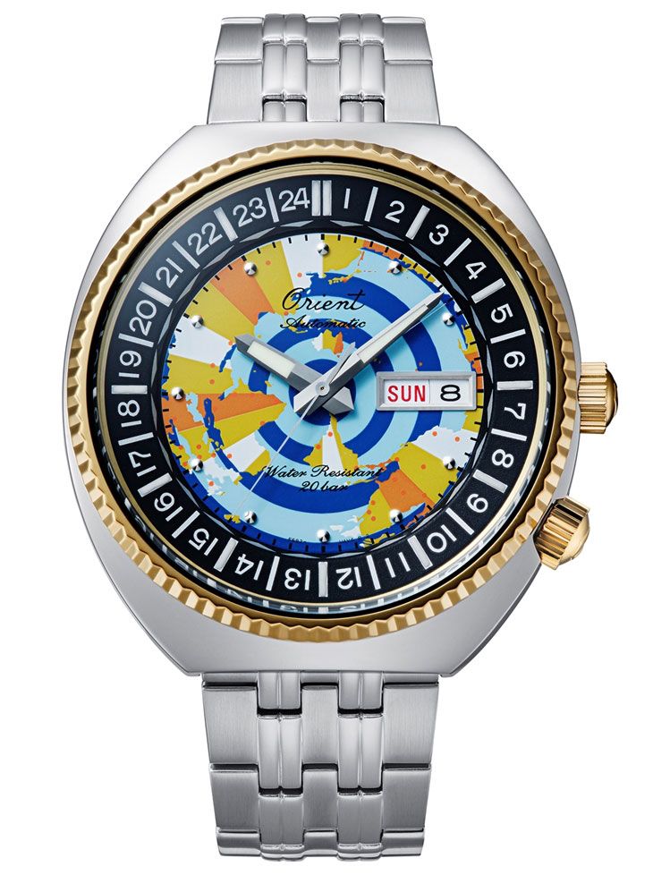 Orient Revival World Map Diver RA-AA0E08Y Orient Revival World Map ...