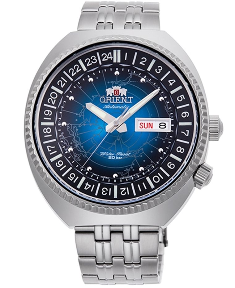 Orient Revival World Map Diver RA-AA0E03L RA-AA0E03L