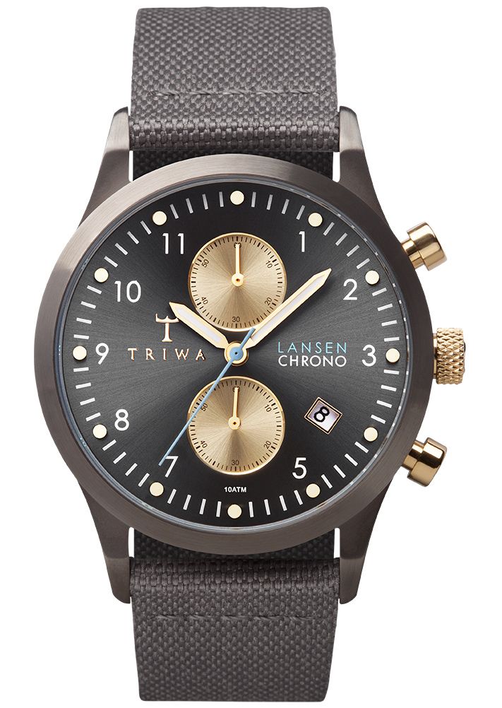 Triwa Walter Lansen Chrono Gray Classic Canvas LCST101.CL061613 - RIP